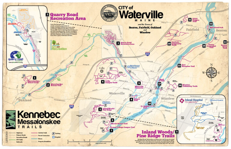 Map - Kennebec Messalonskee Trails