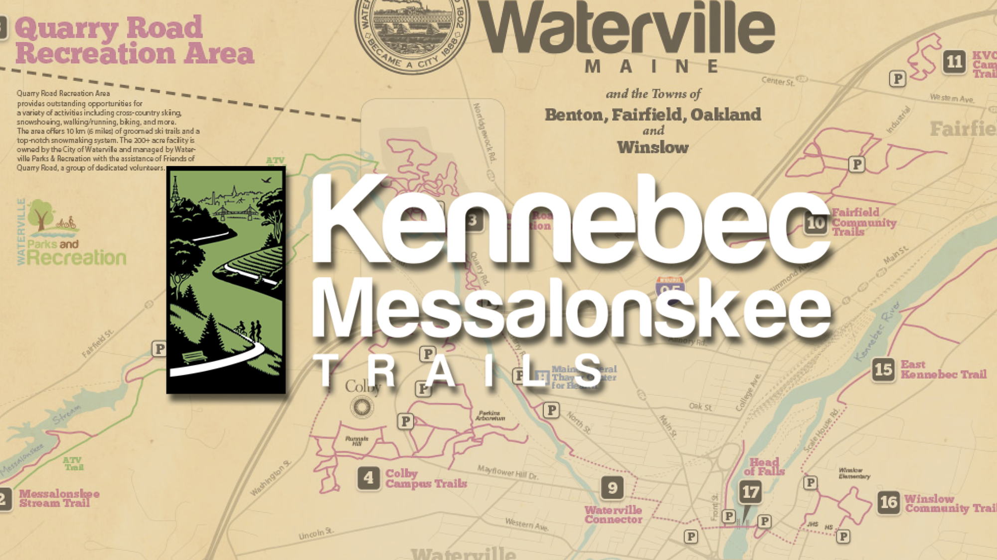 Map - Kennebec Messalonskee Trails